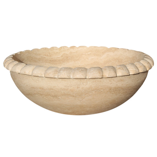 TashMart 16'' Stone Circular Bathroom Sink | Wayfair