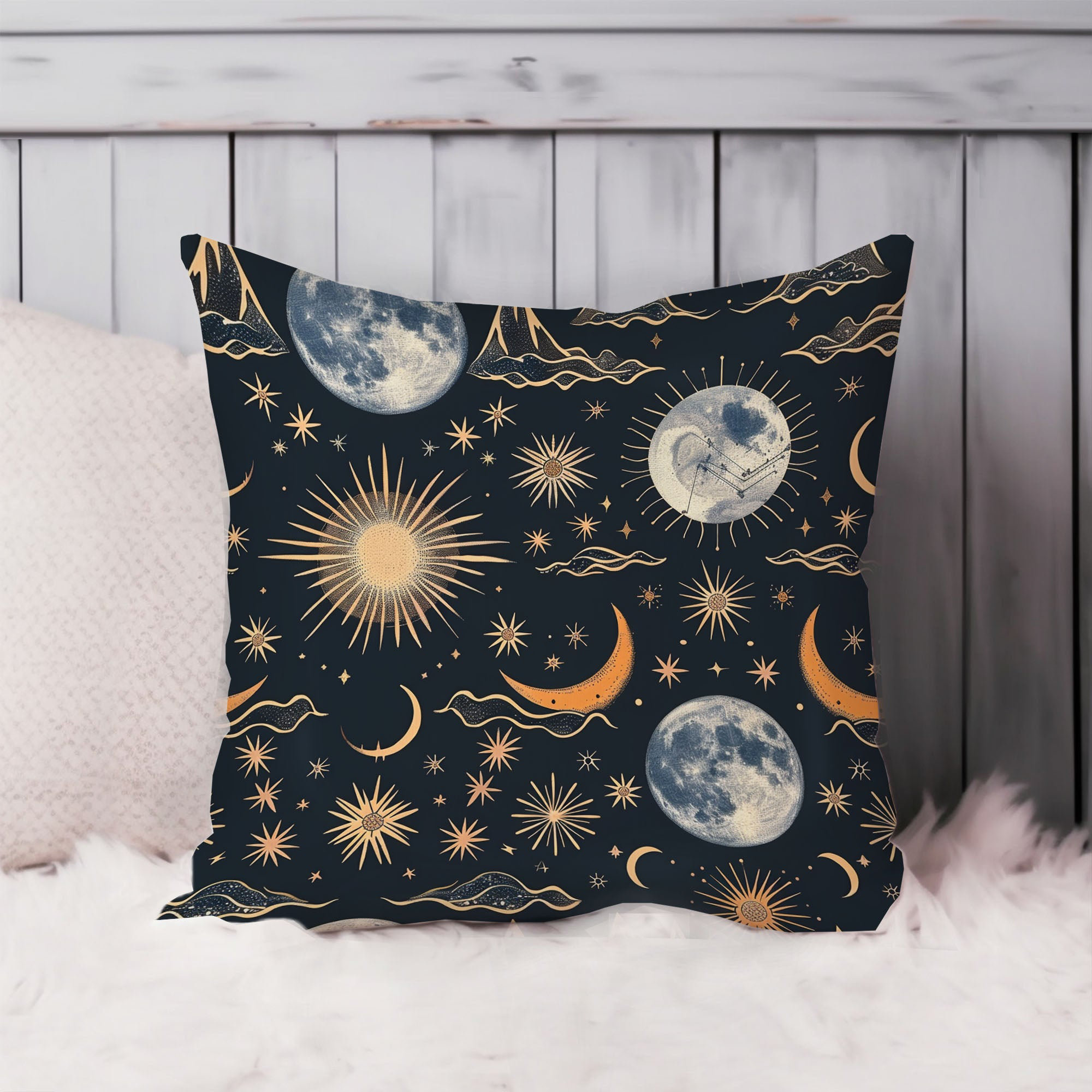 Ethan Taylor Astronomy and Space Stars and Moon II Moons Pillow Cover | Wayfair