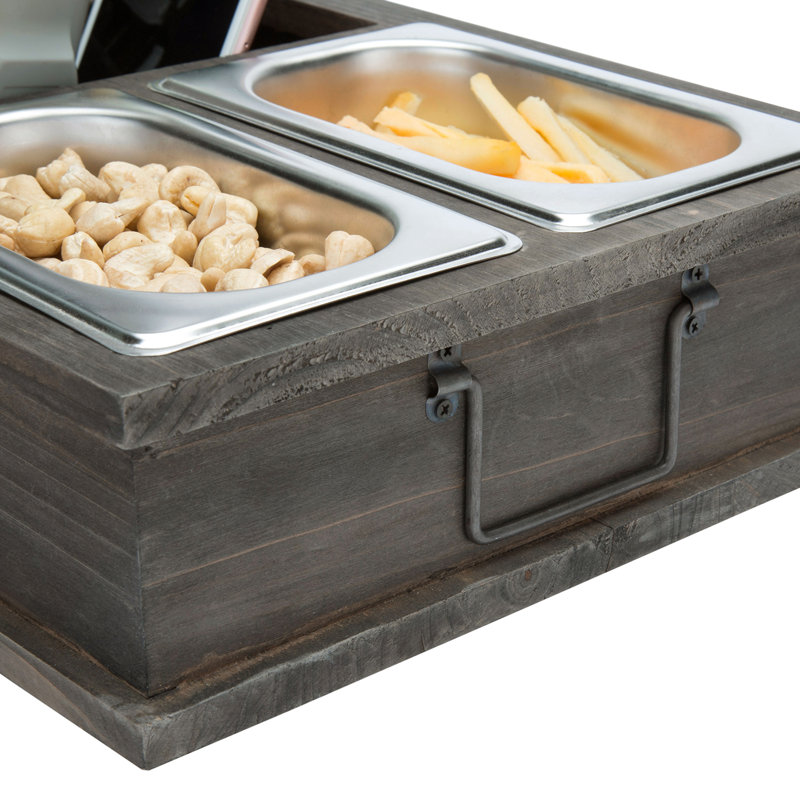 Mercer41 Kami TV Trays for Sofa with Snack Server | Wayfair