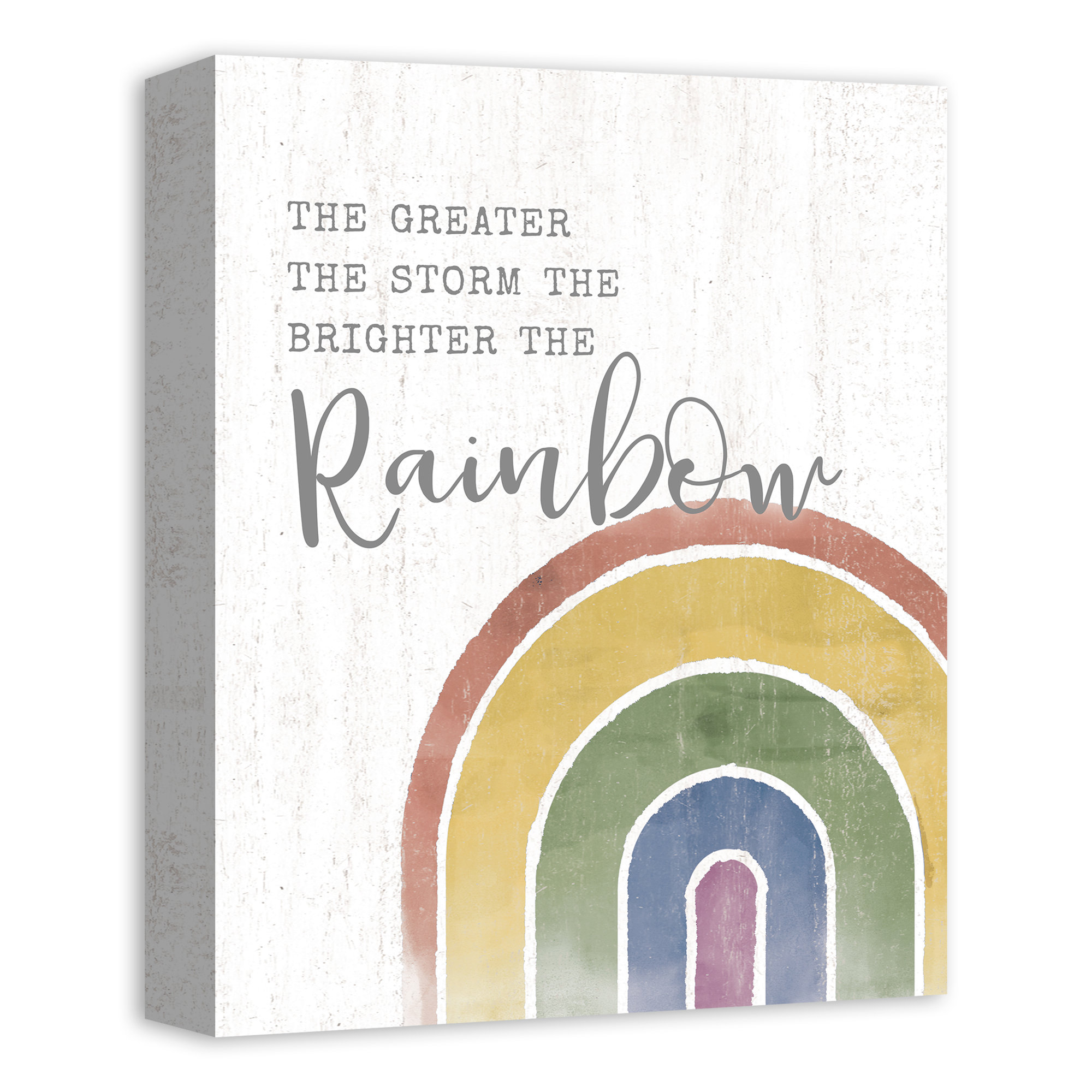 Latitude Run® The Greater the Storm the Brighter the Rainbow - Wrapped ...