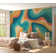 Orren Ellis Premium Wallpaper Wall Mural - Abstract Wavy Lines ...