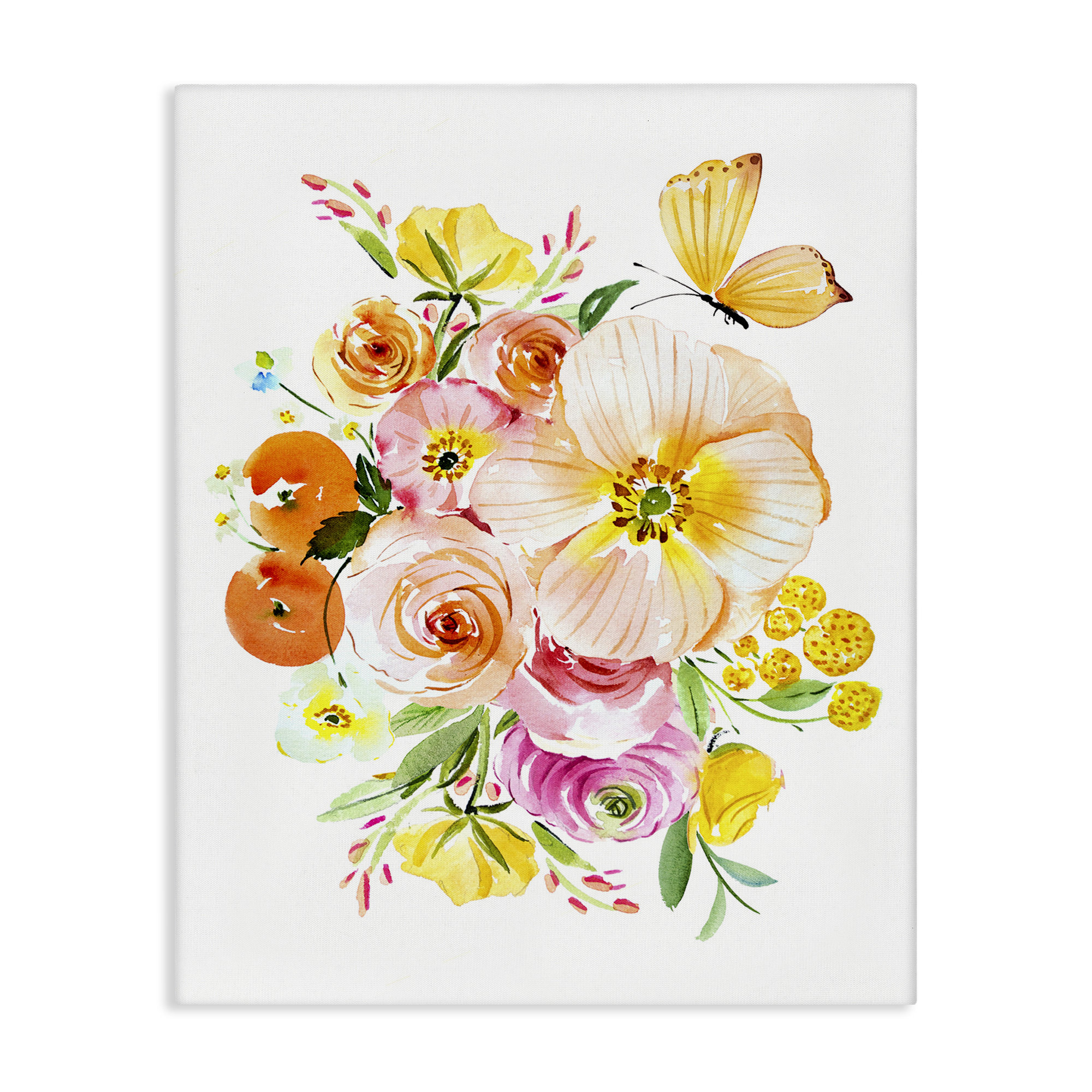 August Grove Varied Flower Bundle Canvas Wall Art by Enya Todd ...