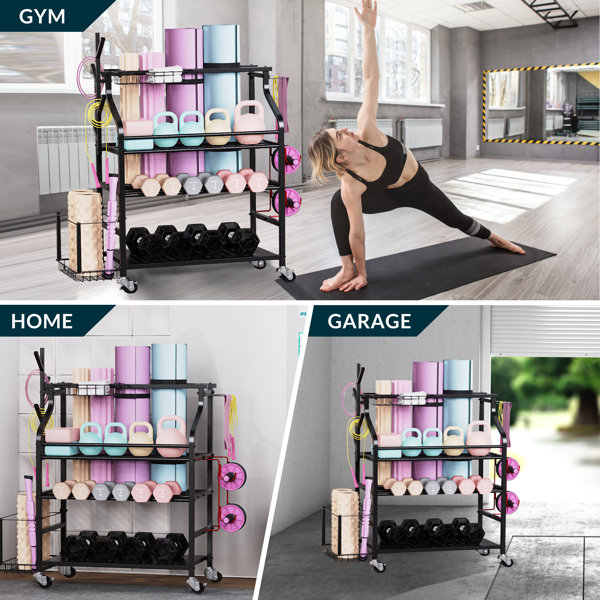 Arlmont & Co. Mucad Metal Free-standing Sports Rack & Reviews | Wayfair