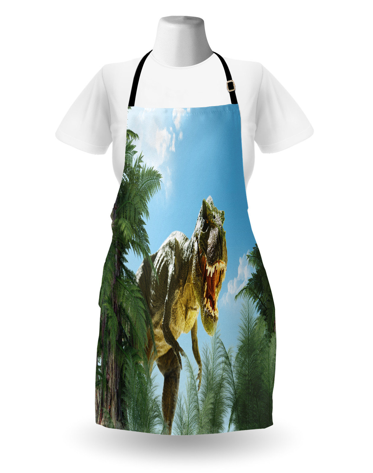 East Urban Home Digital Apron Unisex, Jurassic Monster Fossil, Adult ...