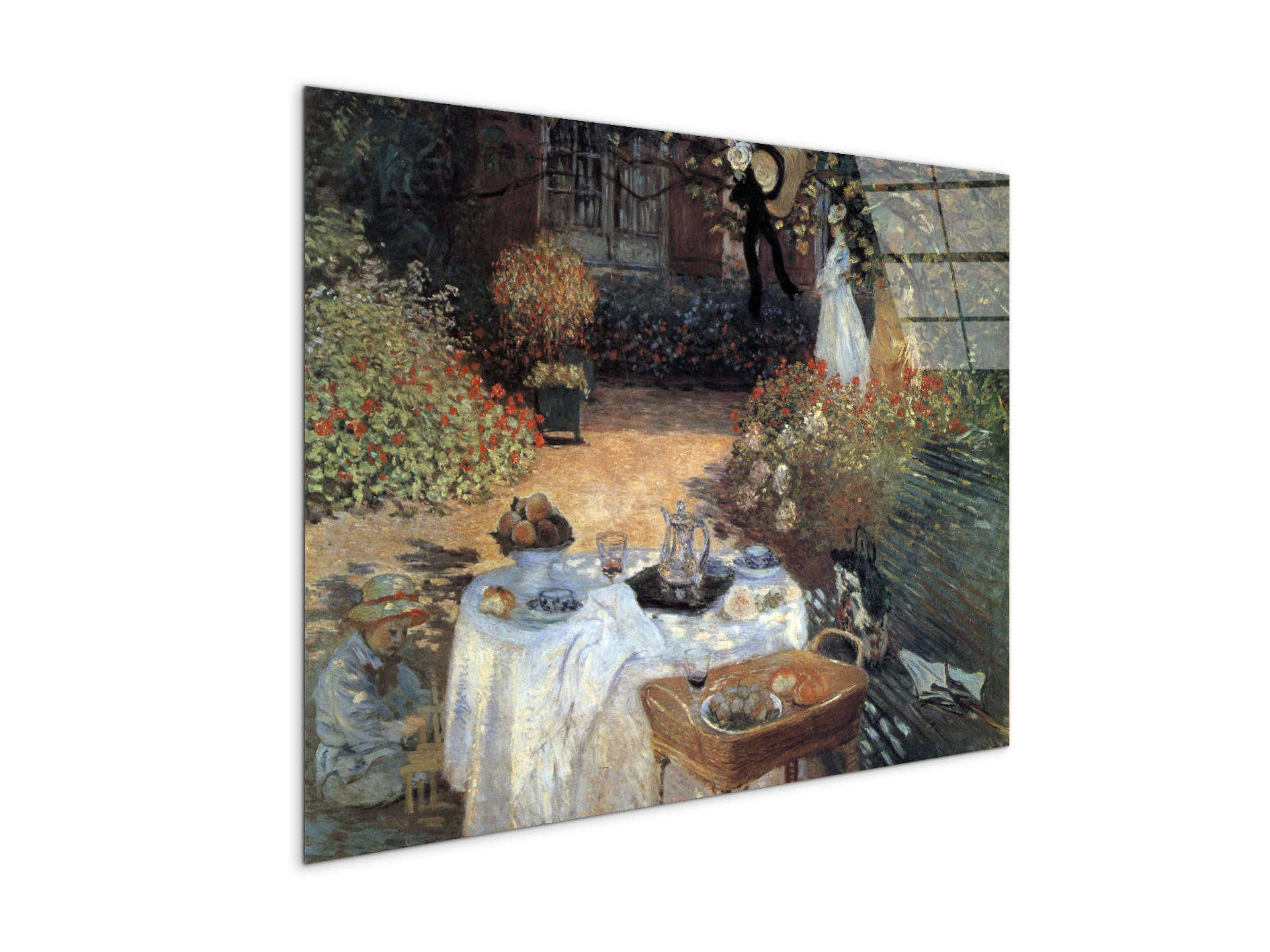 Lark Manor The lunch II by Monet Claude 57cm H X 76cm W CrystalArt Material Acrylic Glass Effect ...