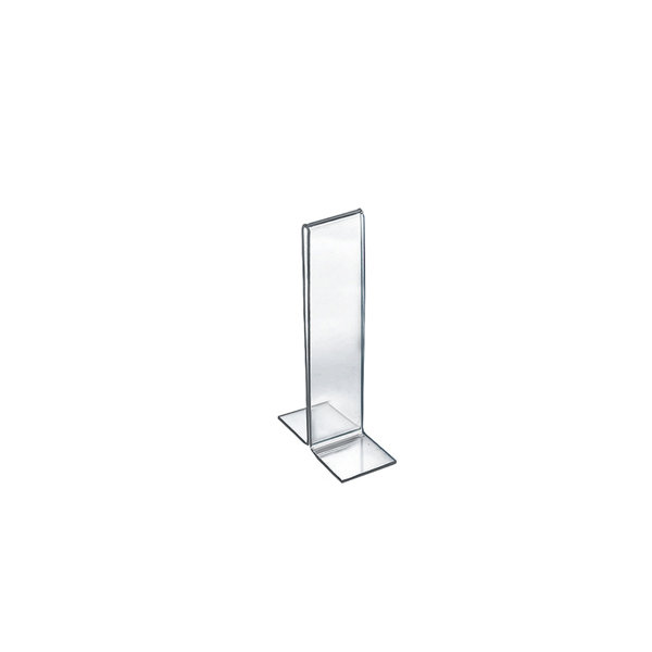 Azar Displays Bottom Loading Clear Acrylic T-Frame Sign Holder 2" Wide ...