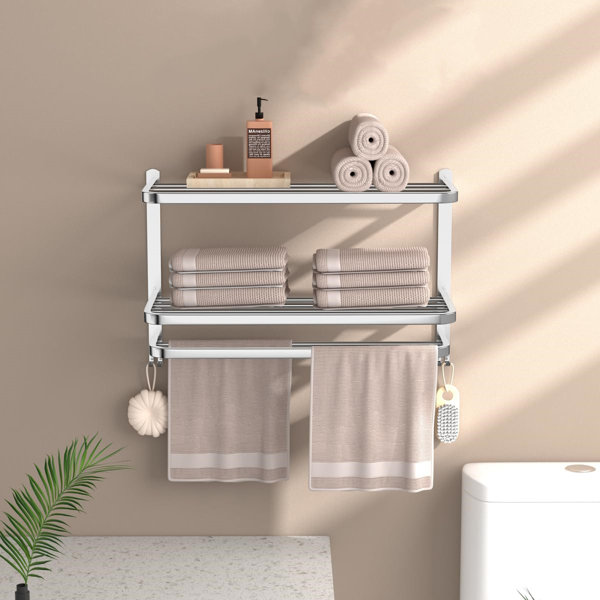 SEGUIRA 23inch 3-Tier Towel Racks for Bathroom with Shelf, Multilayer ...