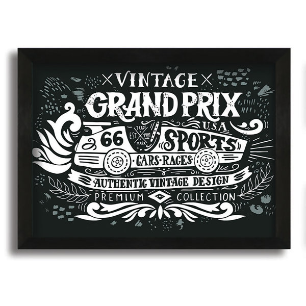 Maturi Vintage Grand Prix Type - Picture Frame Graphic Art on Canvas ...