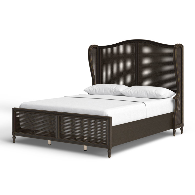 Birch Lane™ Gia Cane Wingback Bed & Reviews | Wayfair