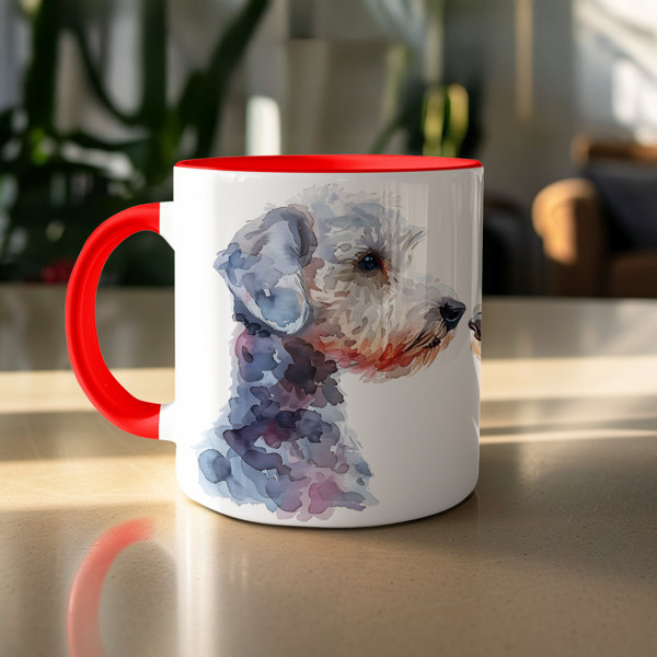East Urban Home Set of 3 – Watercolor Basset Hound Design 11oz Coffee ...