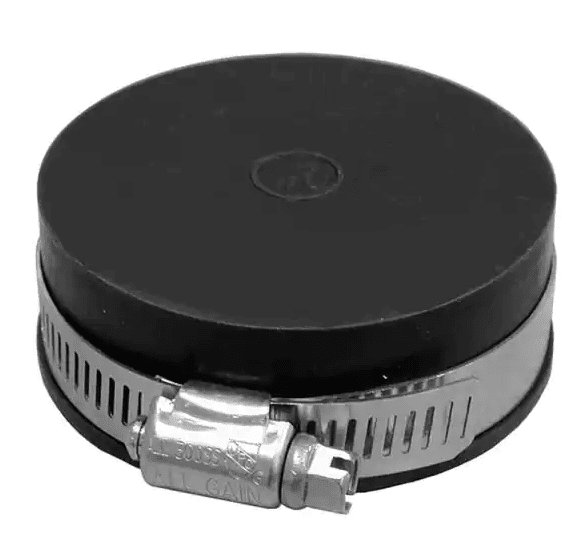 Avalon Rubber Jim Cap With Stainless Steel Hose Clamp 3" | Wayfair