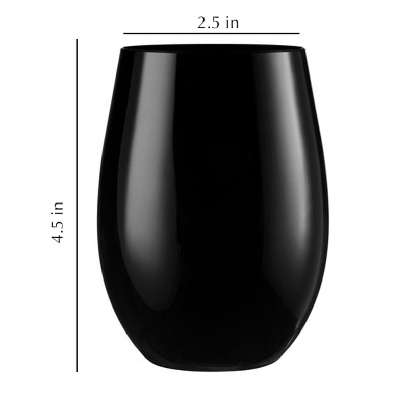 Nicole Fantini Disposable Stemless Plastic Wine Goblet 16 Oz | Wayfair