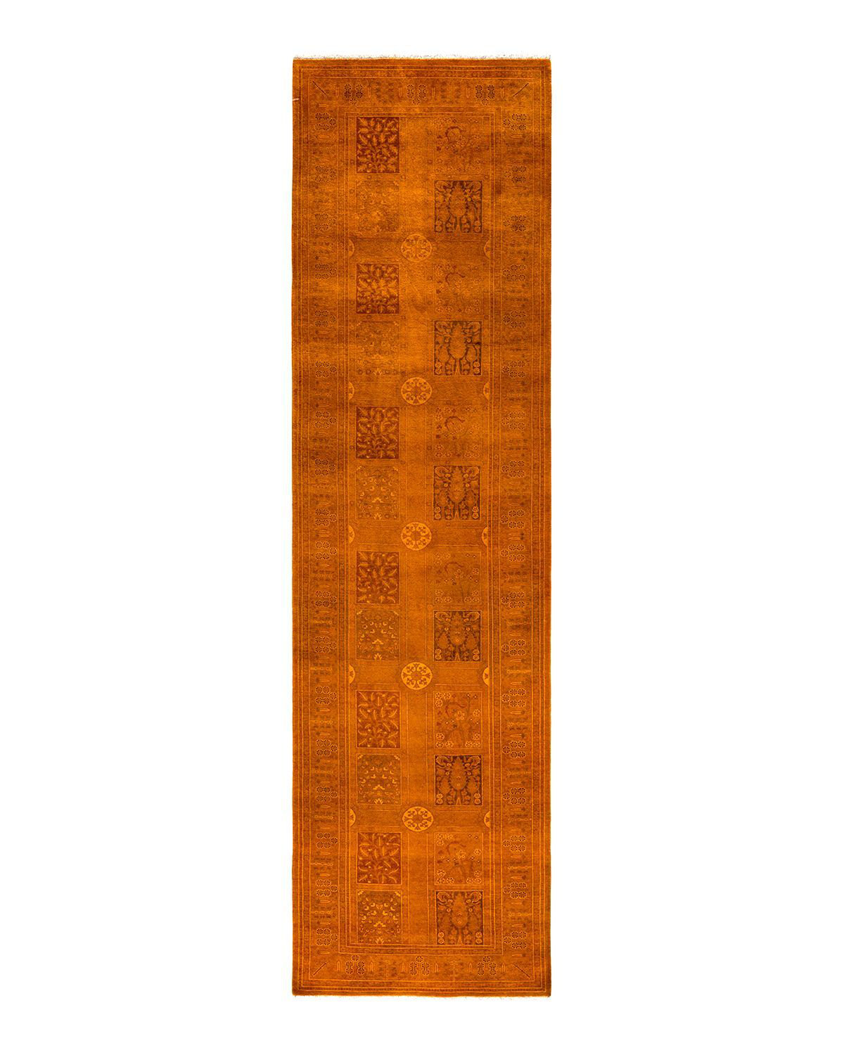 Isabelline Mazarine, One-of-a-Kind Hand-Knotted Area Rug - Orange | Wayfair
