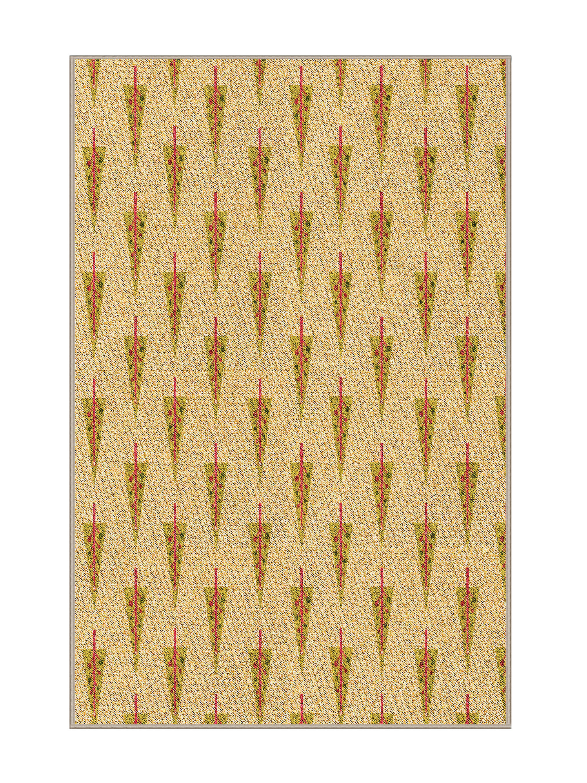 Rug Tycoon Machine Woven Rectangle 5' x 8' Area Rug in Orange | Wayfair