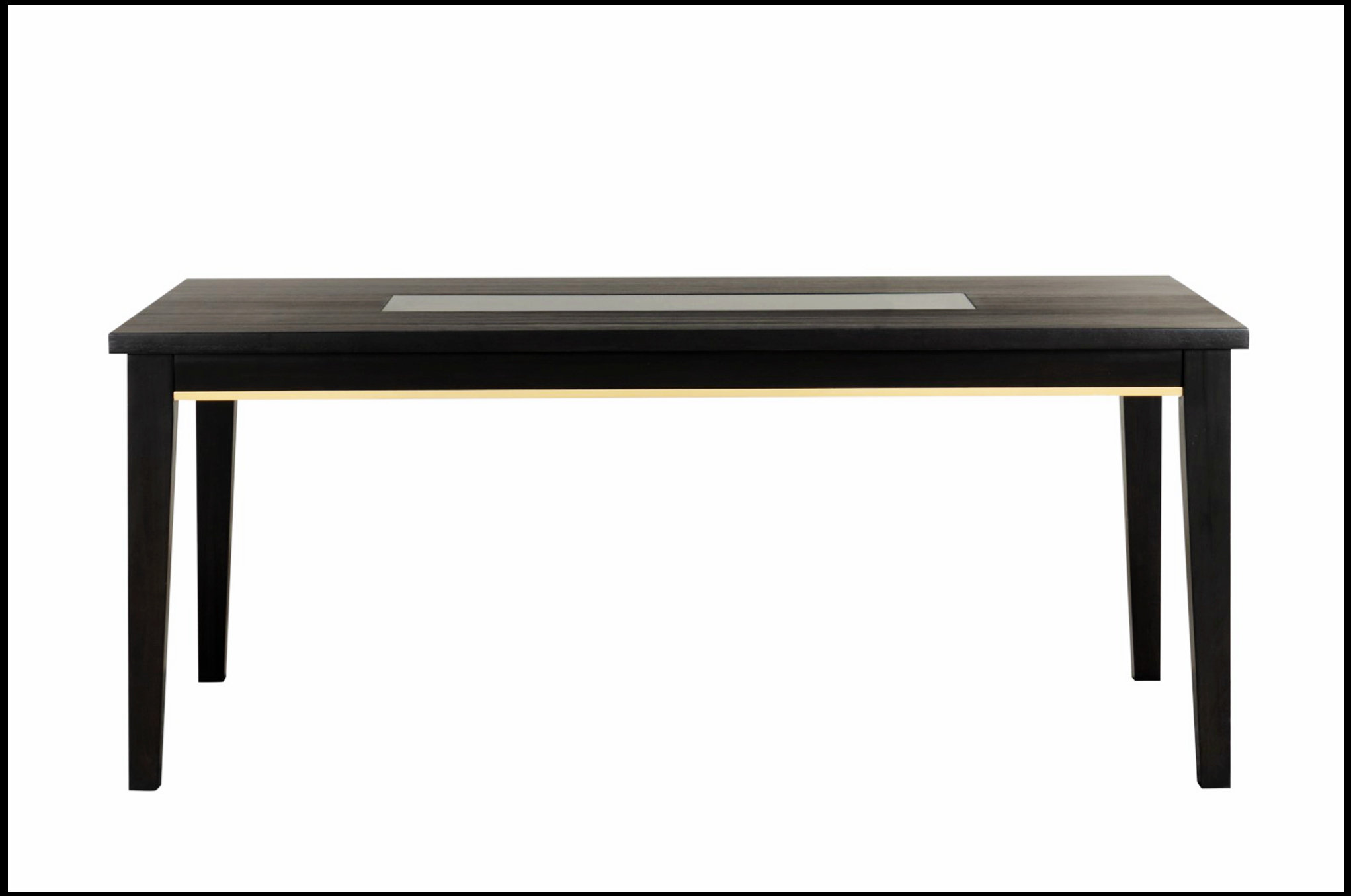 Latitude Run® Contemporary Espresso Dining Table with Elegant Mirror ...