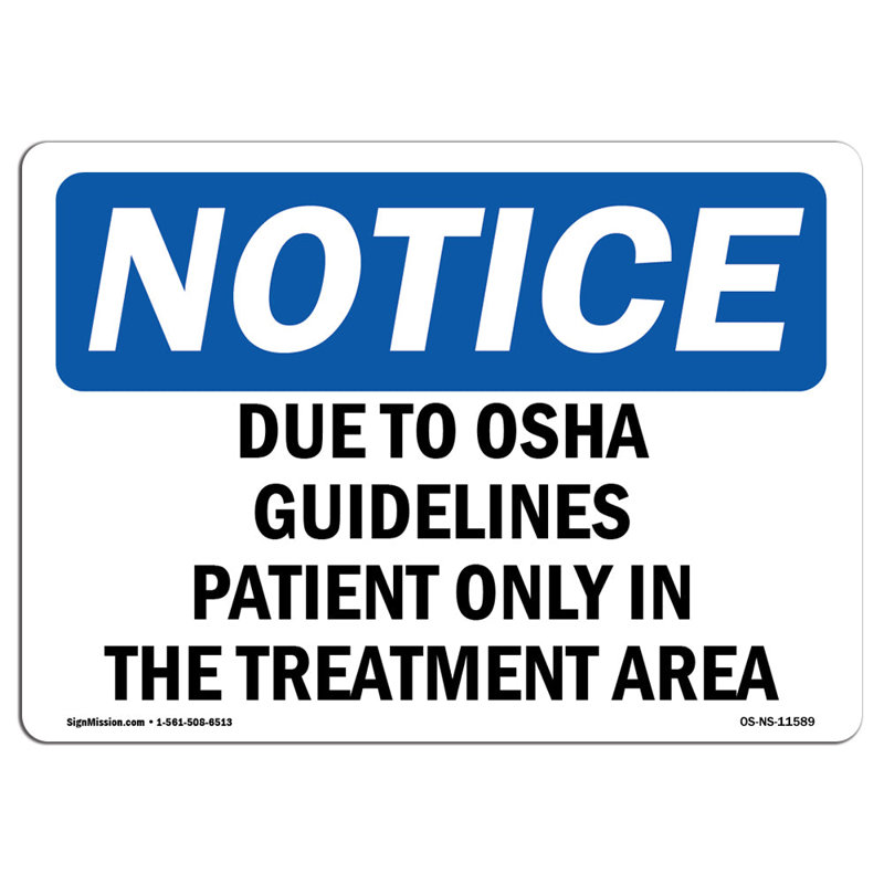 SignMission Due to Guidelines Patients Only In Sign | Wayfair