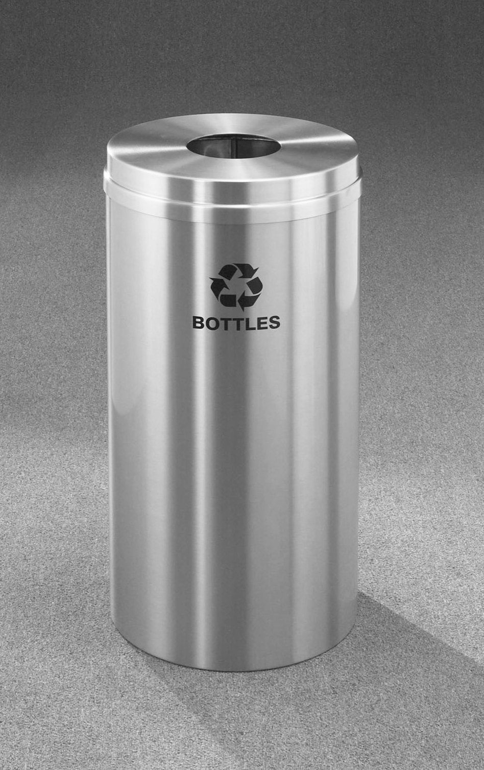 Glaro, Inc. RecyclePro Aluminum Open Recycling Bin - 12 Gallons ...