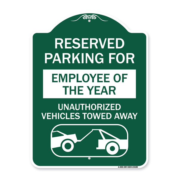 Signmission Designer Series Sign - Reserved Parking For Employee Of The ...
