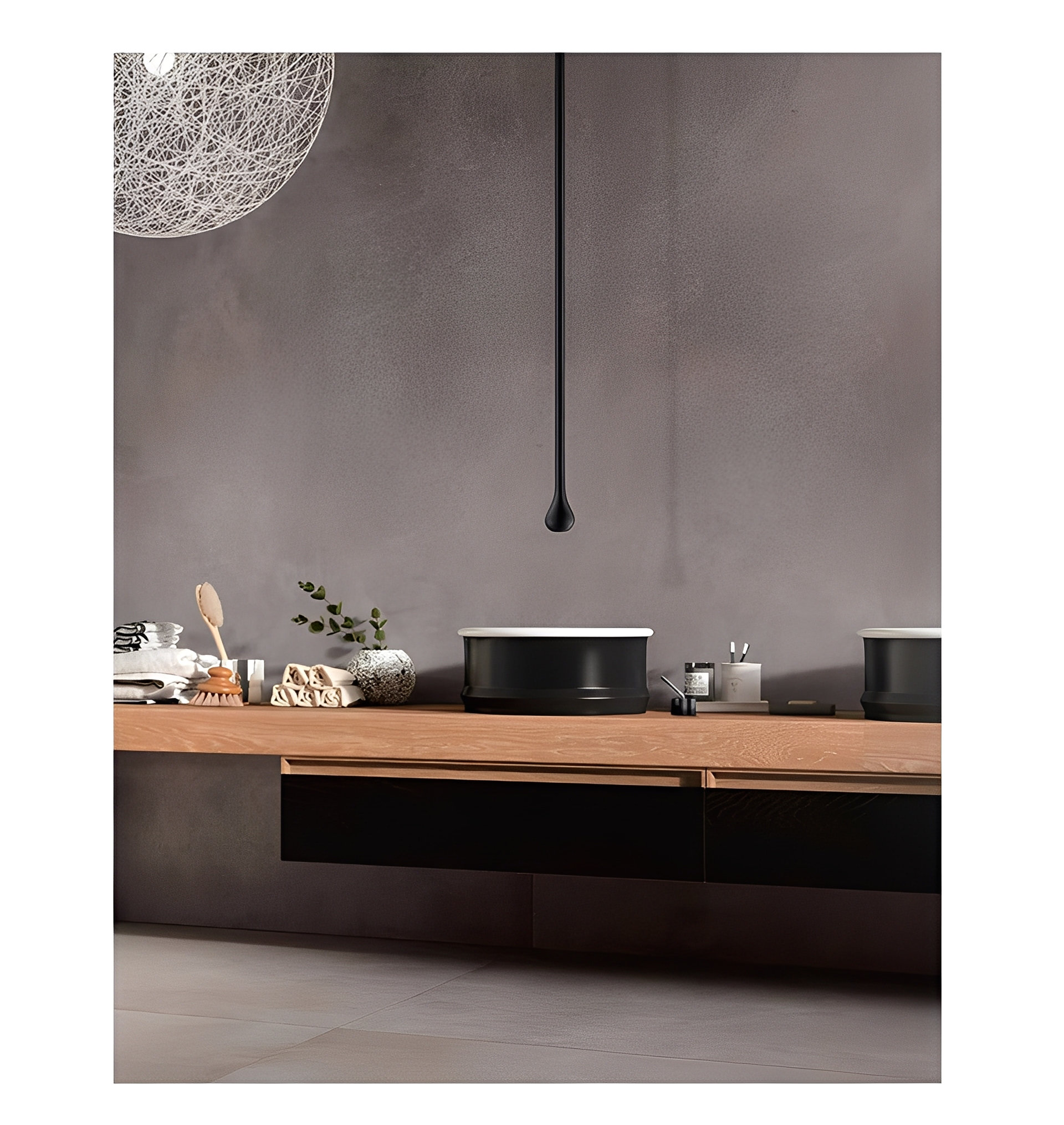 Sani Canada Black Tear Drop Commercial Hospitality Ceiling Mounted ...