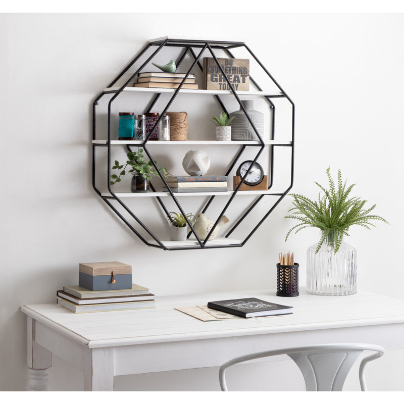 Mistana™ Colten 5 Shelf Octagon Wall Shelf & Reviews | Wayfair