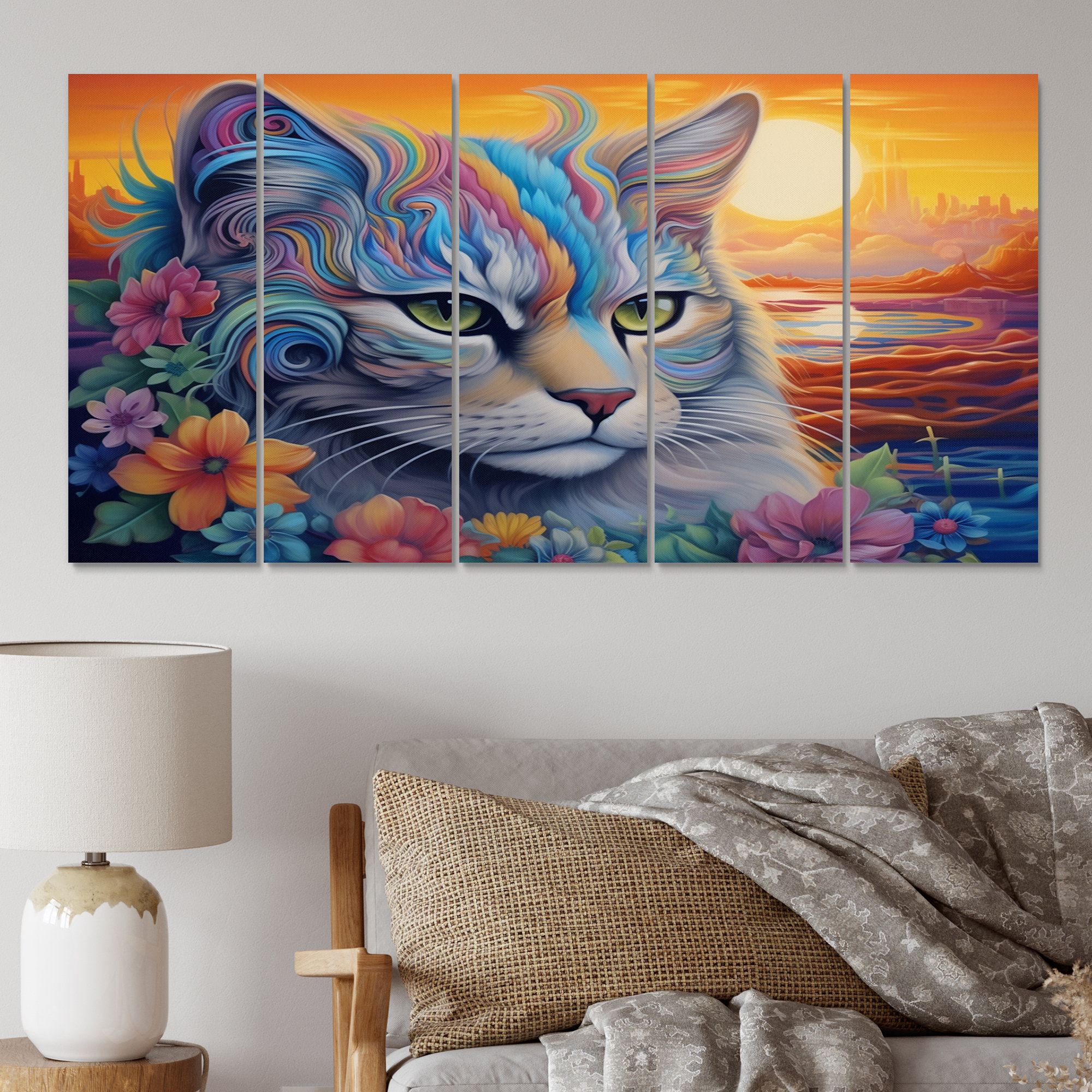 Lark Manor Portrait Of A Beautiful Gracious Cat I - Animals Cat Canvas ...