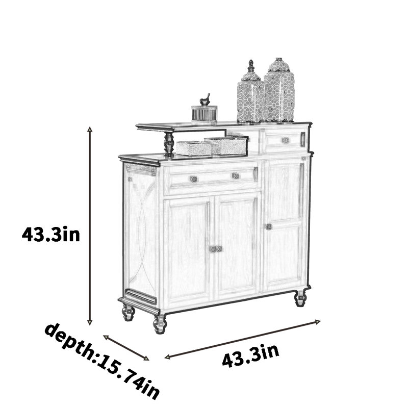 DICIXA American Style Solid Wood Shoe Cabinet 13 Pair Solid Wood Shoe ...
