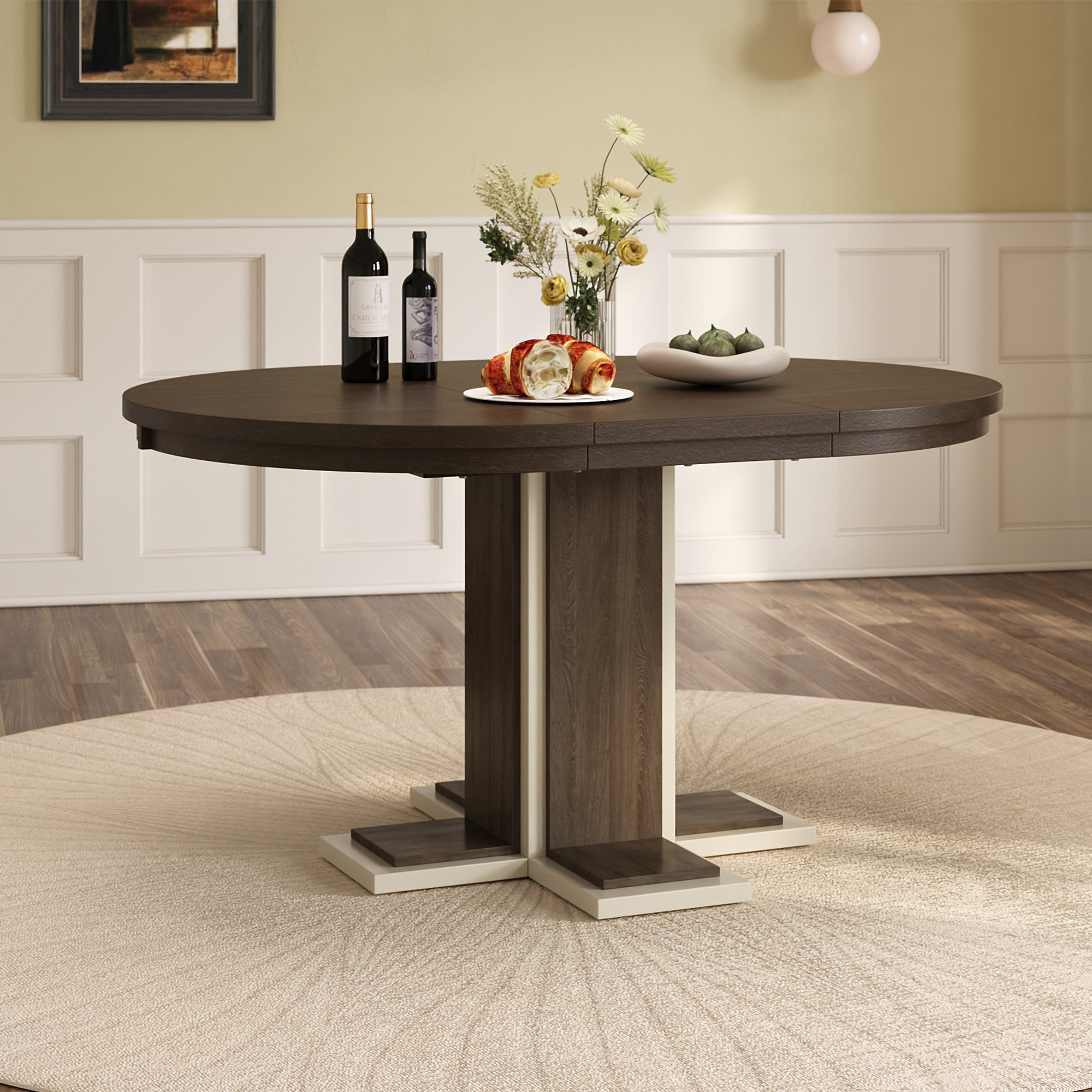 Ophelia & Co. Extendable Dining Table With A 16-Inch Middle Leaf (Only ...