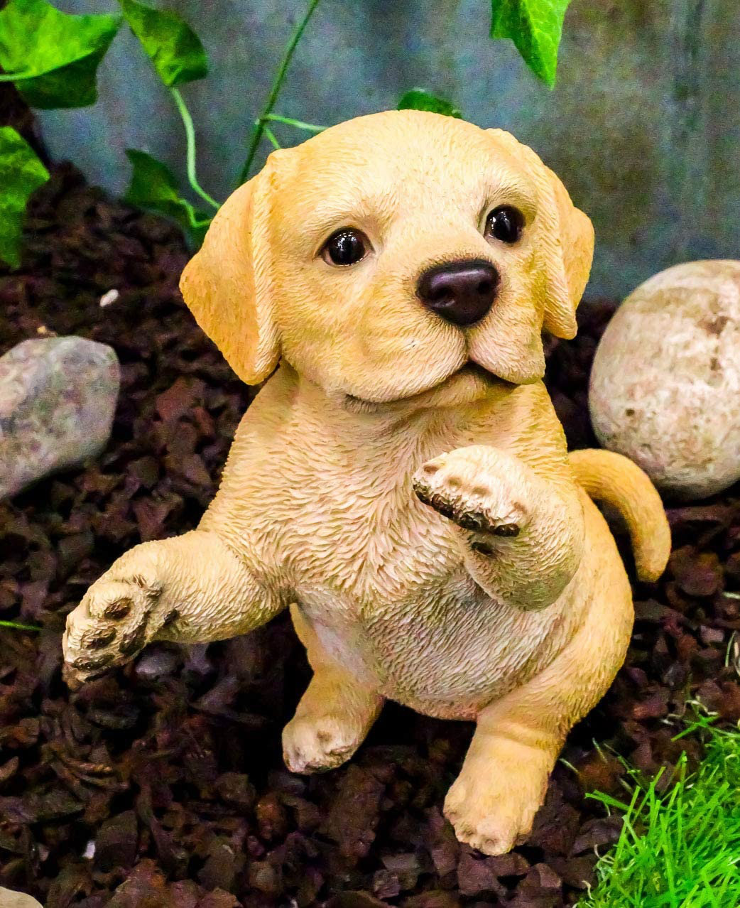 Trinx Ebros Realistic Begging Adorable Labrador Puppy Dog Figurine 6.25 ...