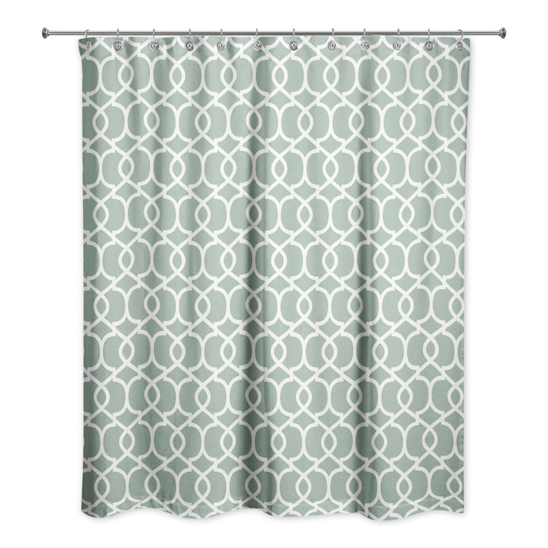 Designs Direct Creative Group Geometric Single Shower Curtain | Wayfair