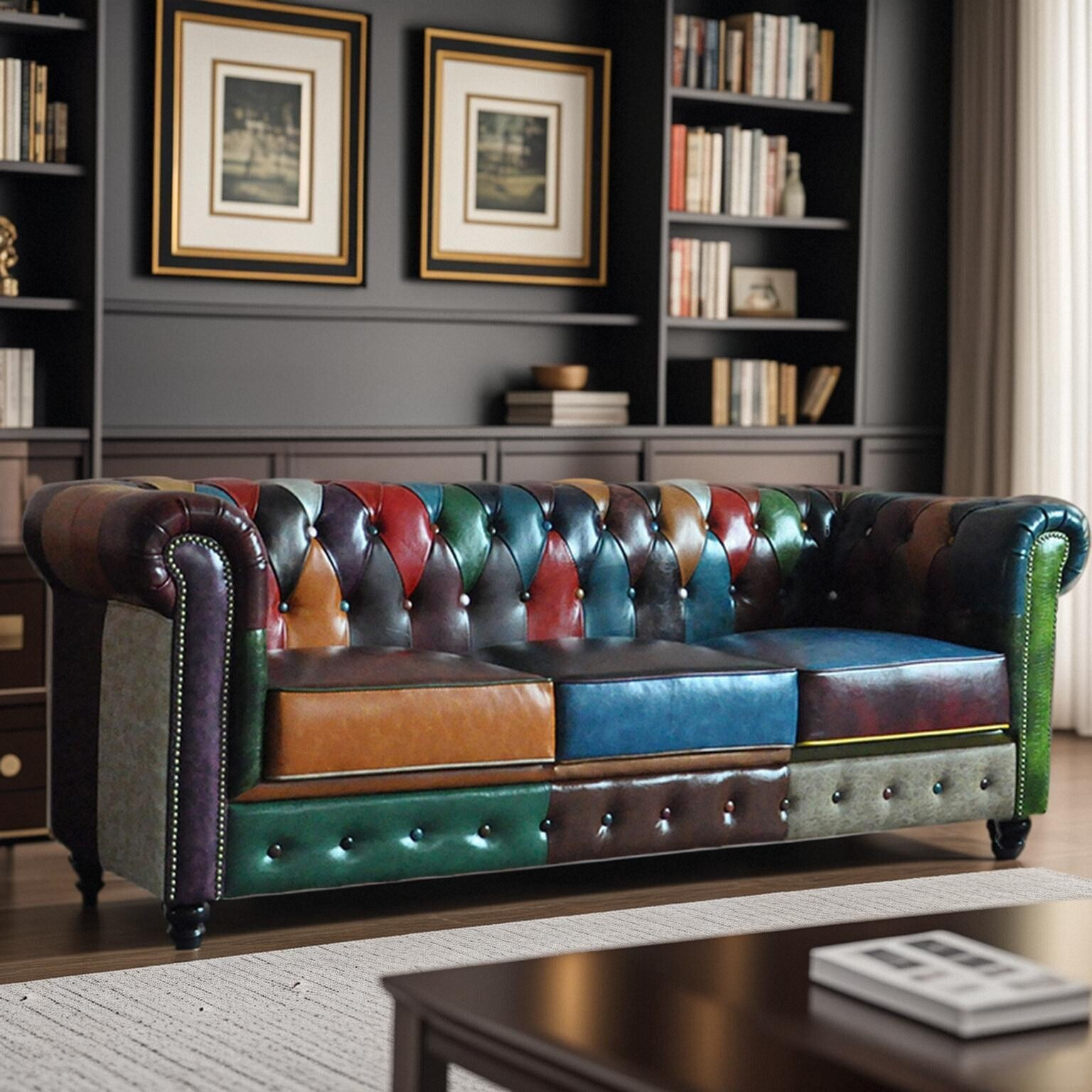 Canora Grey Retro Multi-Color Sofa | Wayfair