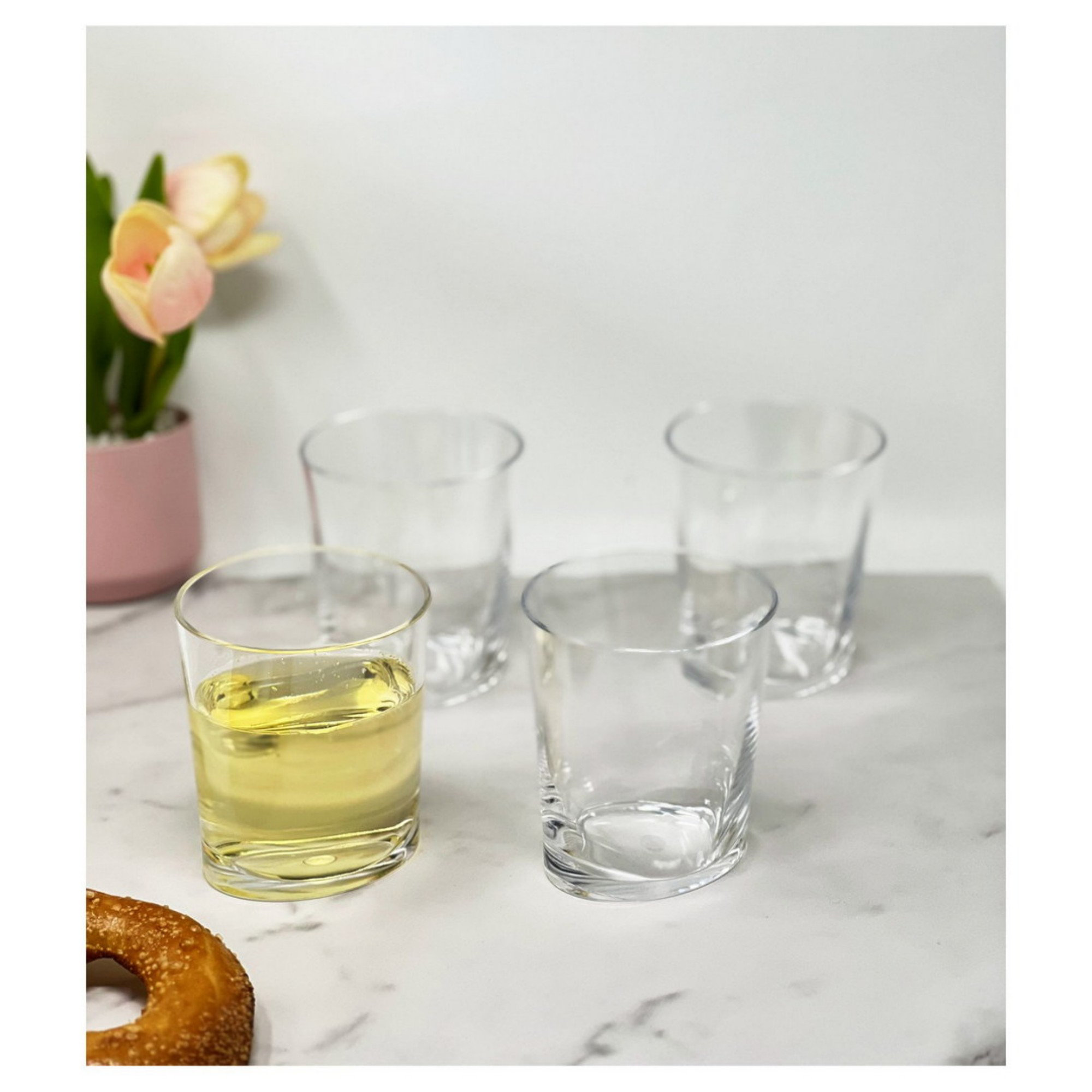 Ivy Bronx Oval Halo Tritan Glasses Drinking Set of 4 | Wayfair