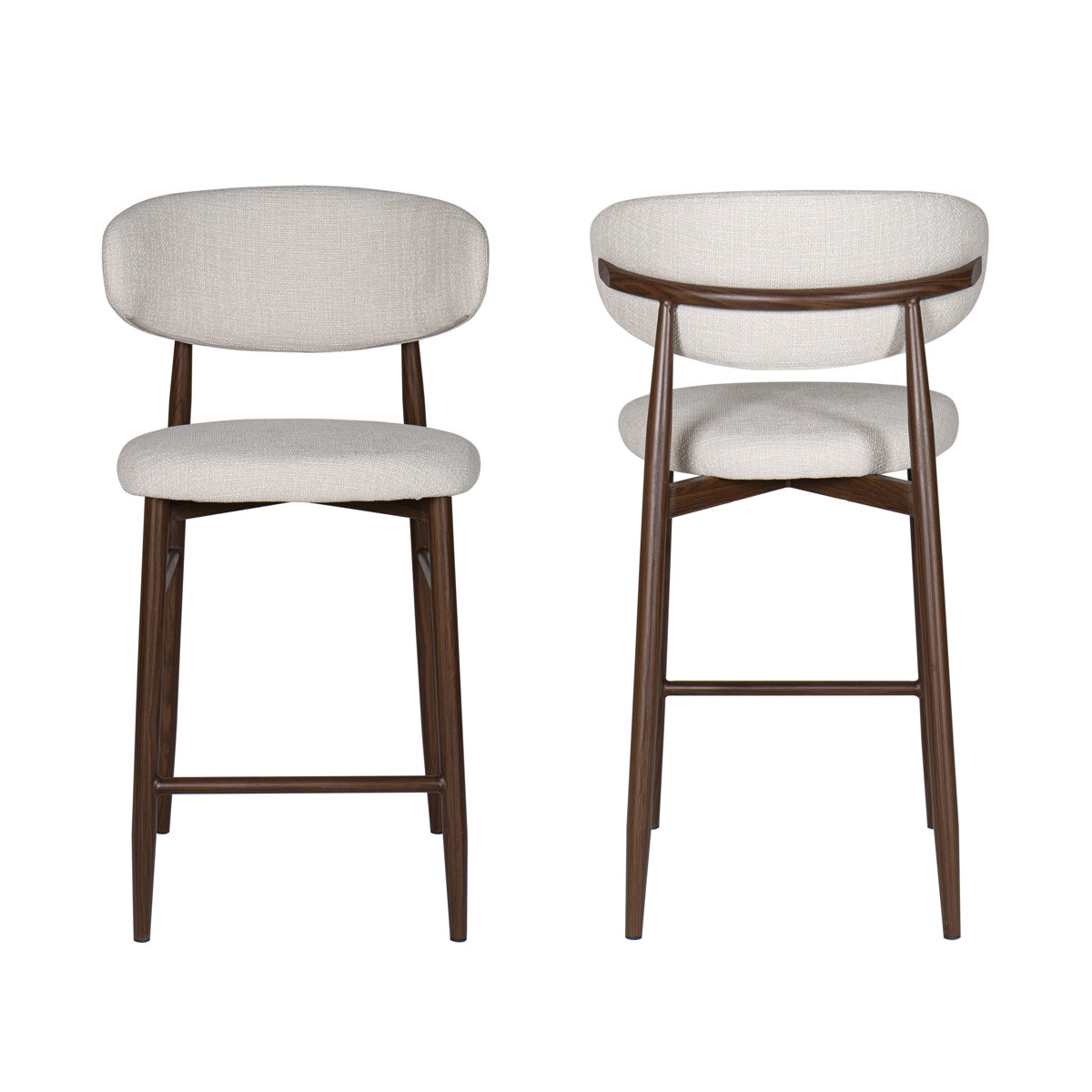 George Oliver Maust Metal Bar Stools With Cushion | Wayfair