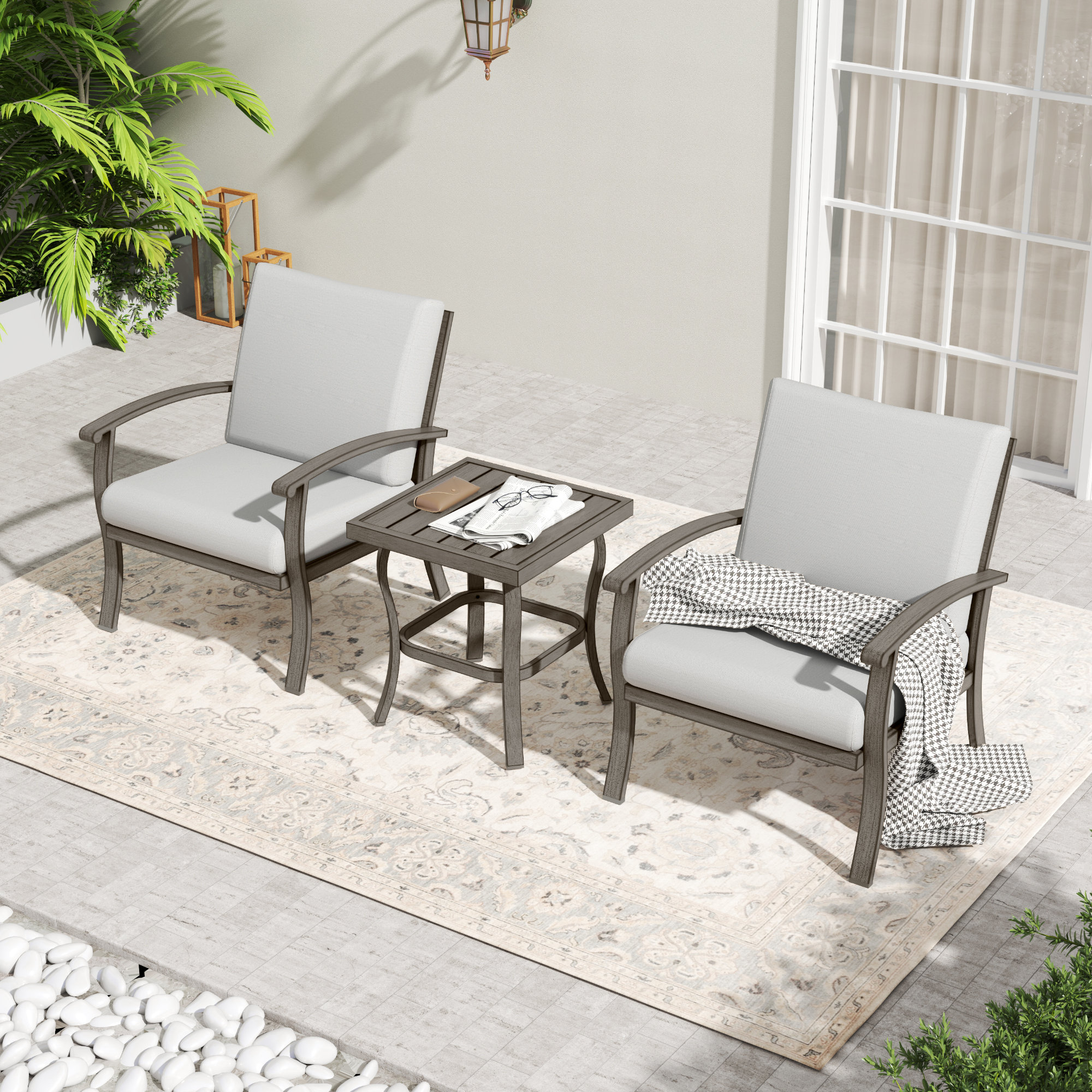 Red Barrel Studio Kannyn 3 Piece Seating Group with Cushions - Wayfair ...