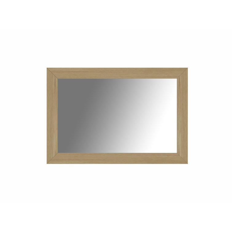 17 Stories Jemely Rectangle Wood Framed Wall Mounted Accent Wall Mirror ...