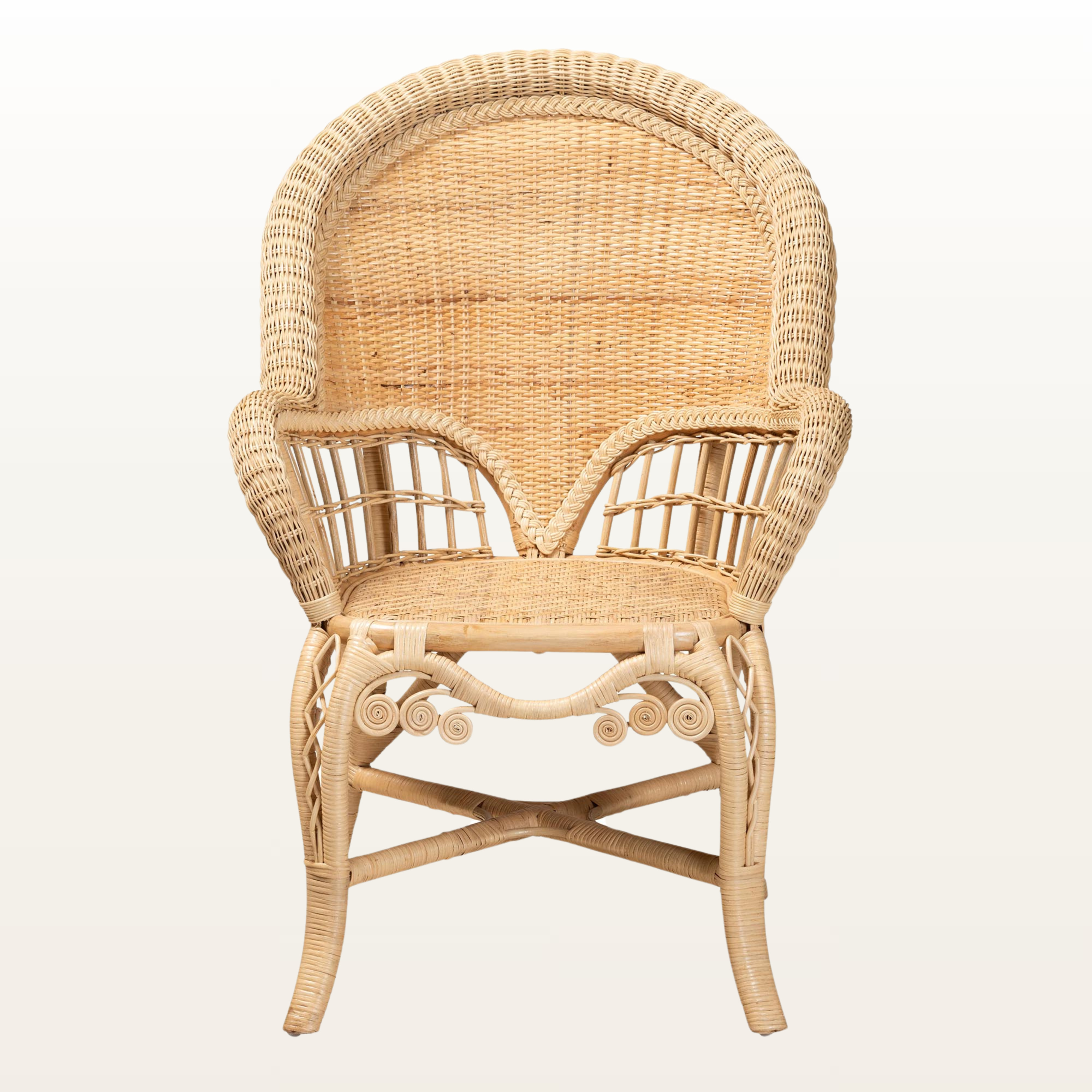 Bay Isle Home™ Imara brown rattan chair in bohemian style | Wayfair