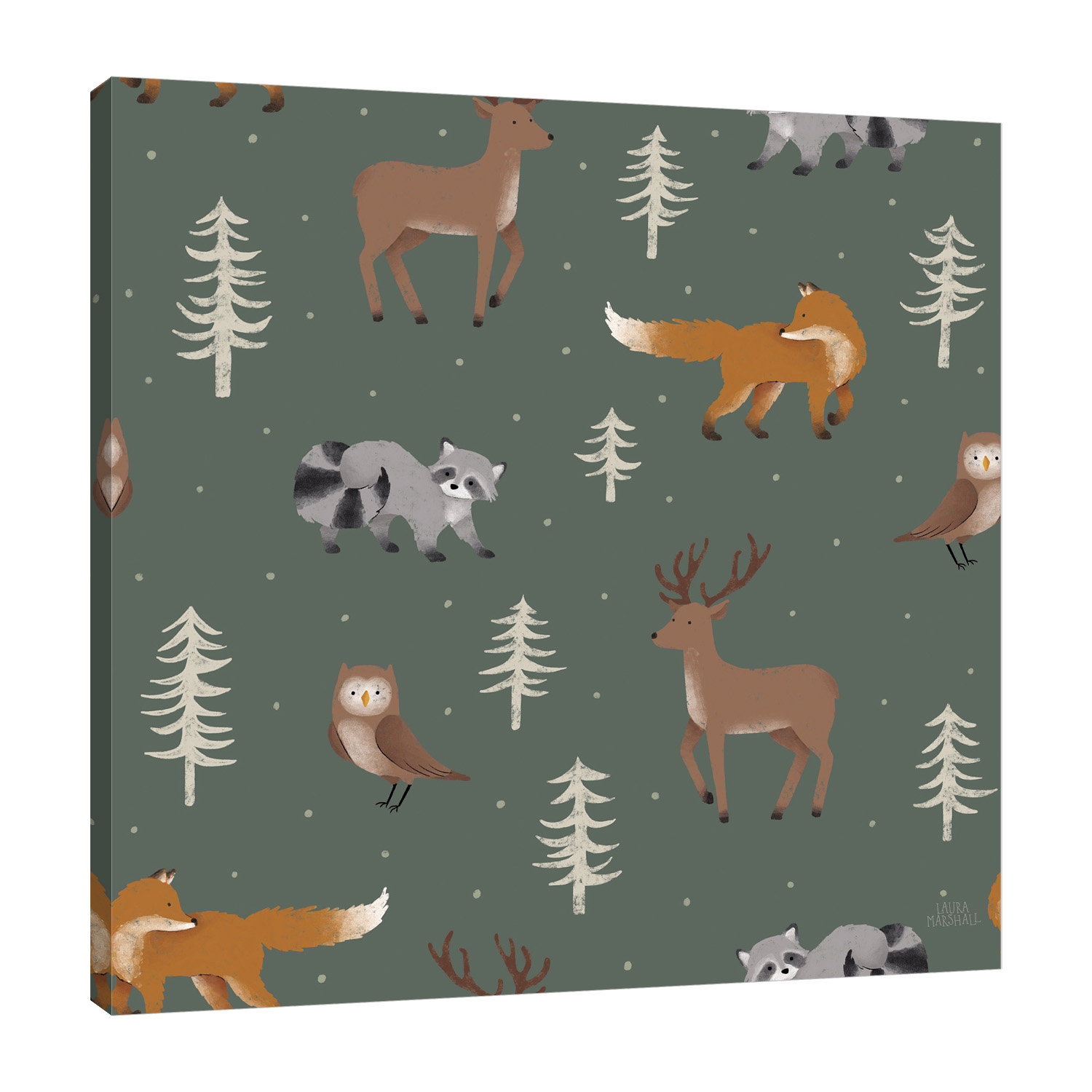 Jaxson Rea "Gone Glamping Pattern VID" Gallery Wrapped Canvas By Laura ...