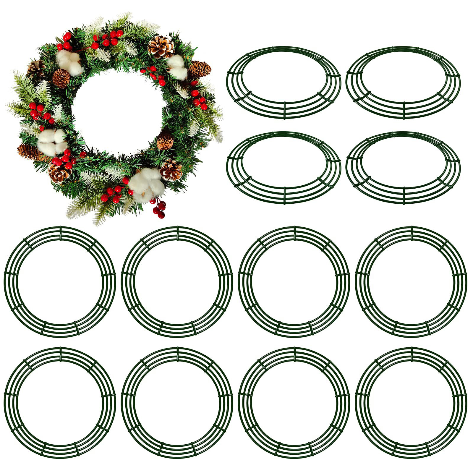 wreath making wire frame