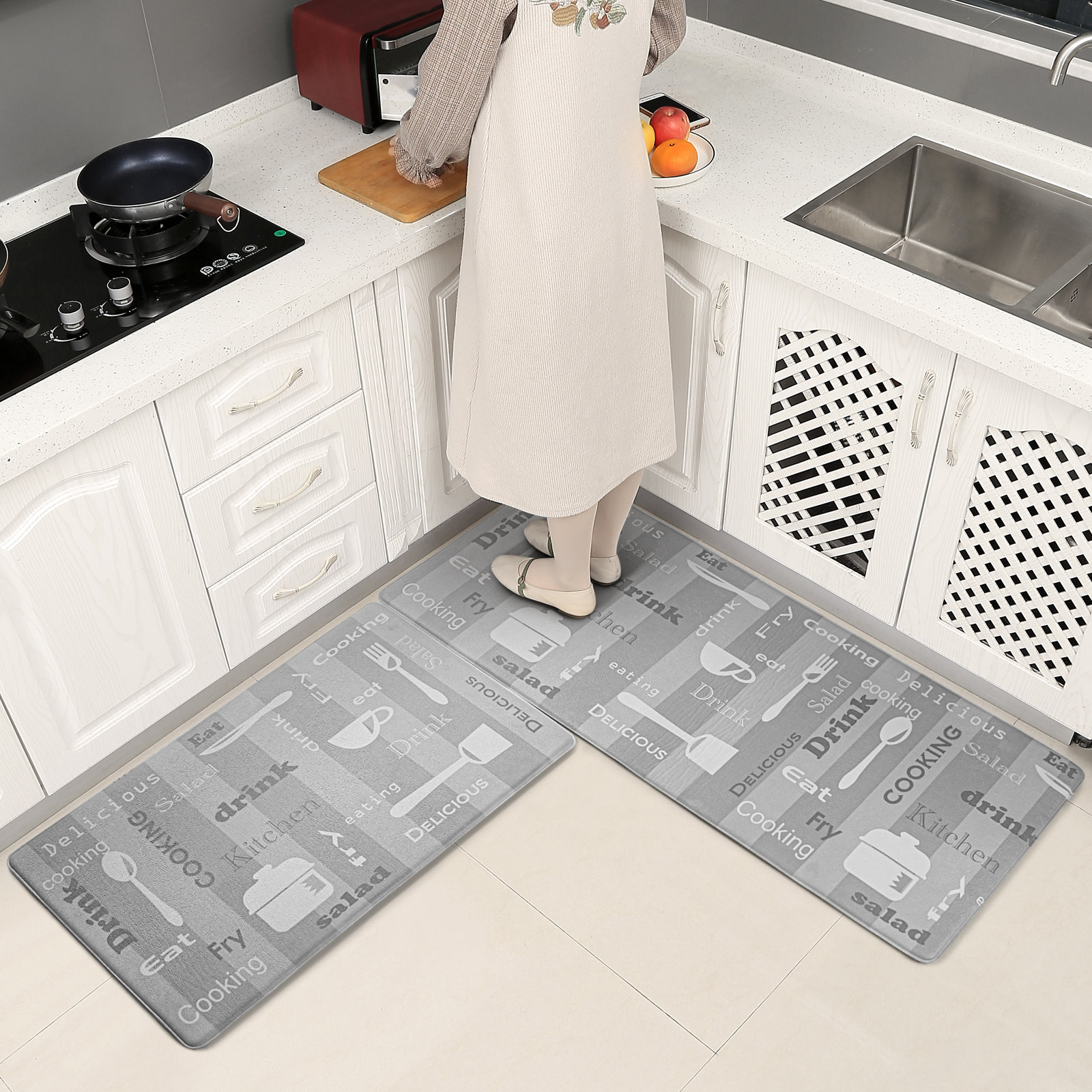 Trinx Kalauni Anti-Fatigue Non-Skid Kitchen Mat | Wayfair