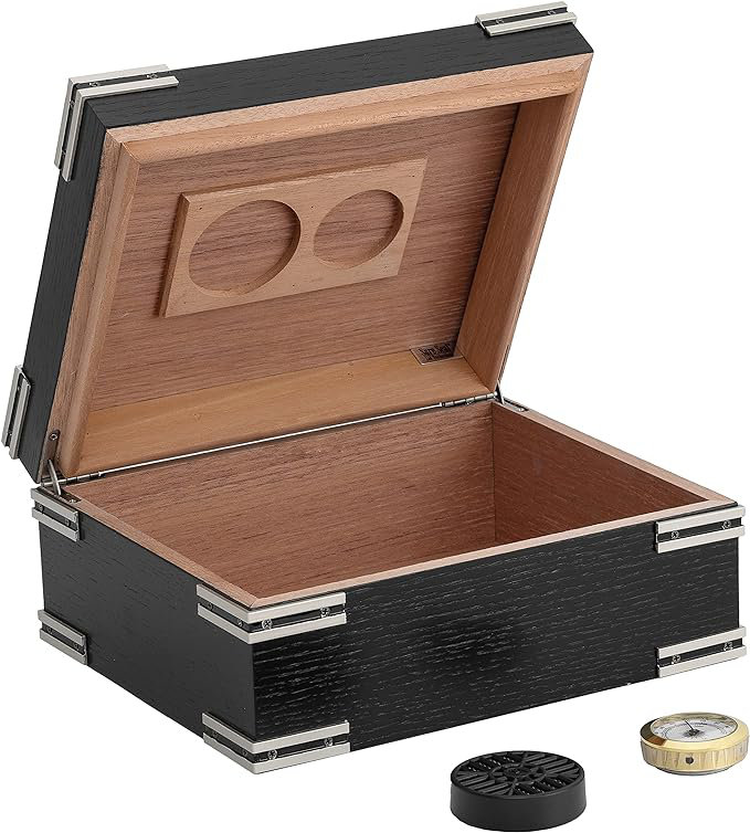 Red Barrel Studio® Brynzlee Wood Cigar Humidor | Wayfair