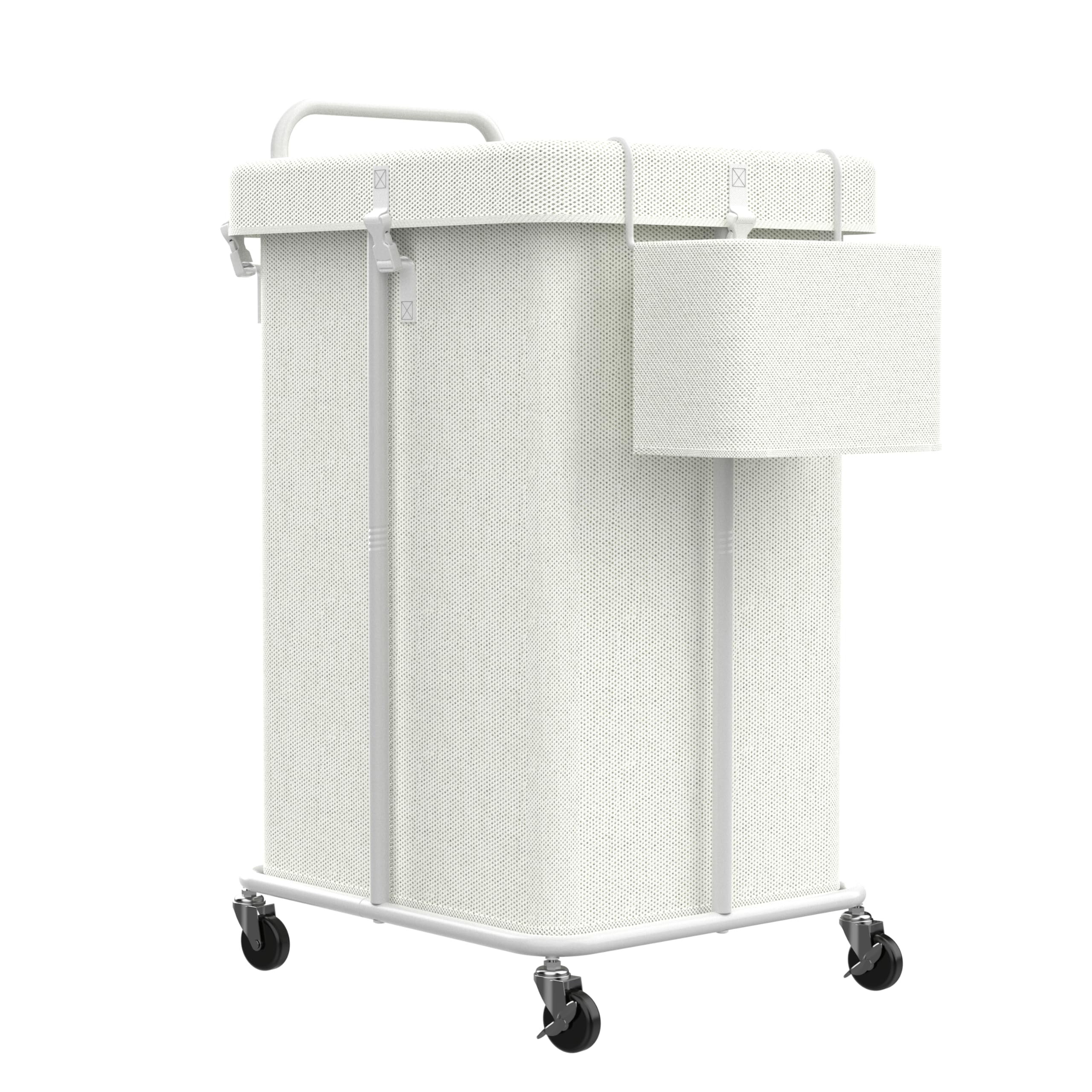 Alex Smart Home Laundry Basket With Wheels, Rolling Laundry Hamper ...