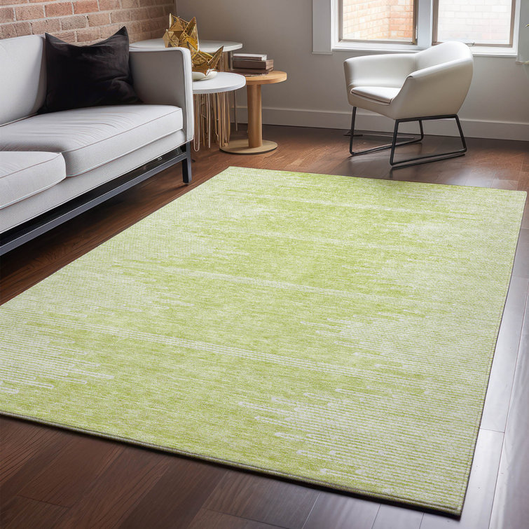 Wade Logan® Premium Machine Washable Cerrito Aloe Rug | Wayfair