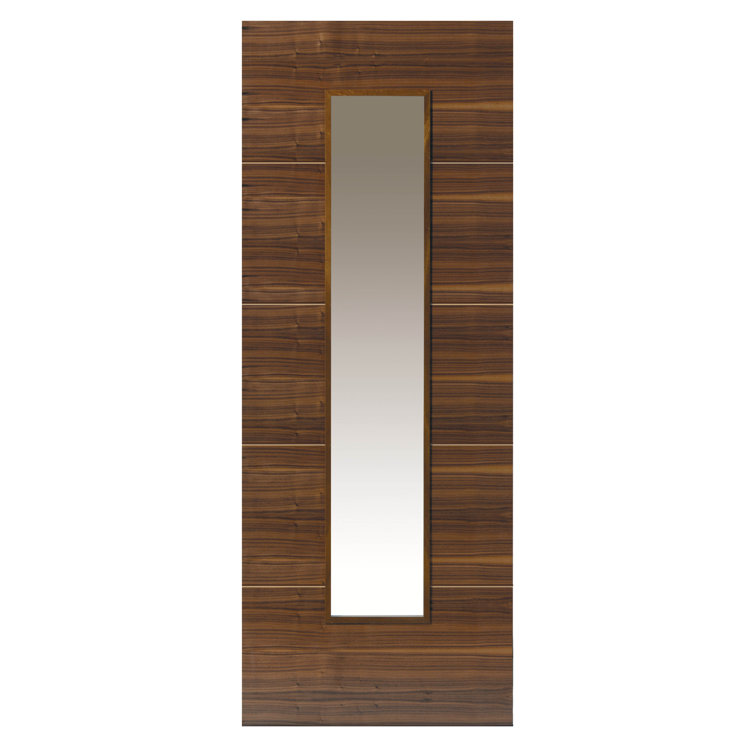 JB Kind Doors Lara Walnut Internal Door Prefinished | Wayfair.co.uk
