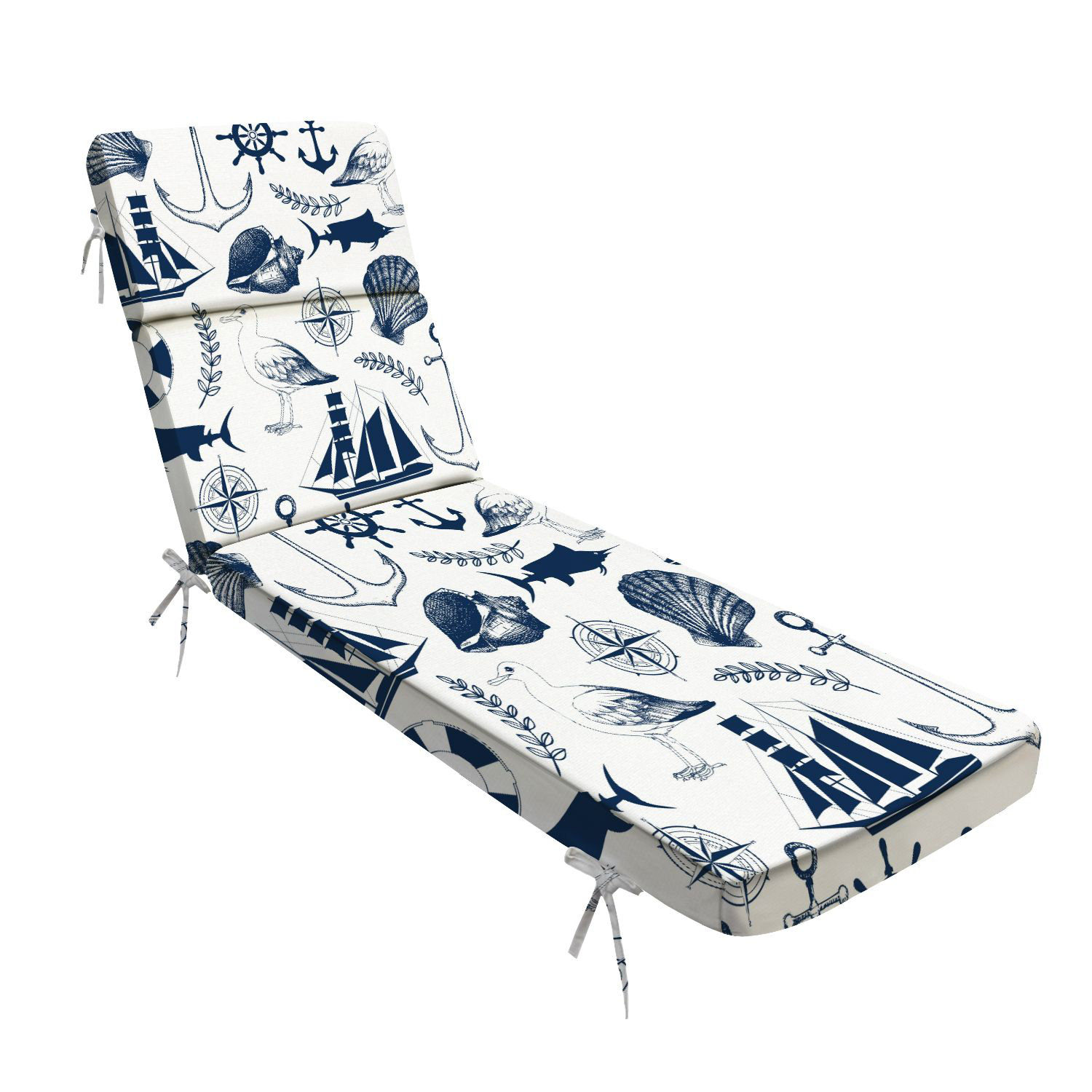 Longshore Tides Outdoor Indoor 3'' Lounge Patio Cushion seamless ...