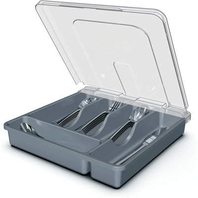 flatware tray with lid