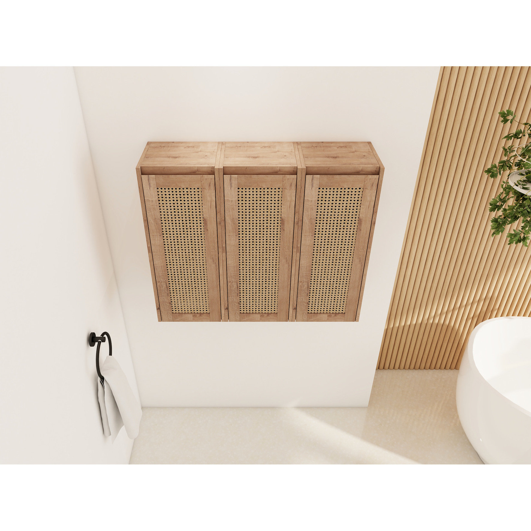 Bayou Breeze Wall Mounted Side Cabinet For Bathroom, Silent Door ...