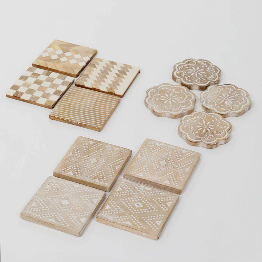 Union Rustic Assorted Design Coasters - Pack of 6 | Wayfair