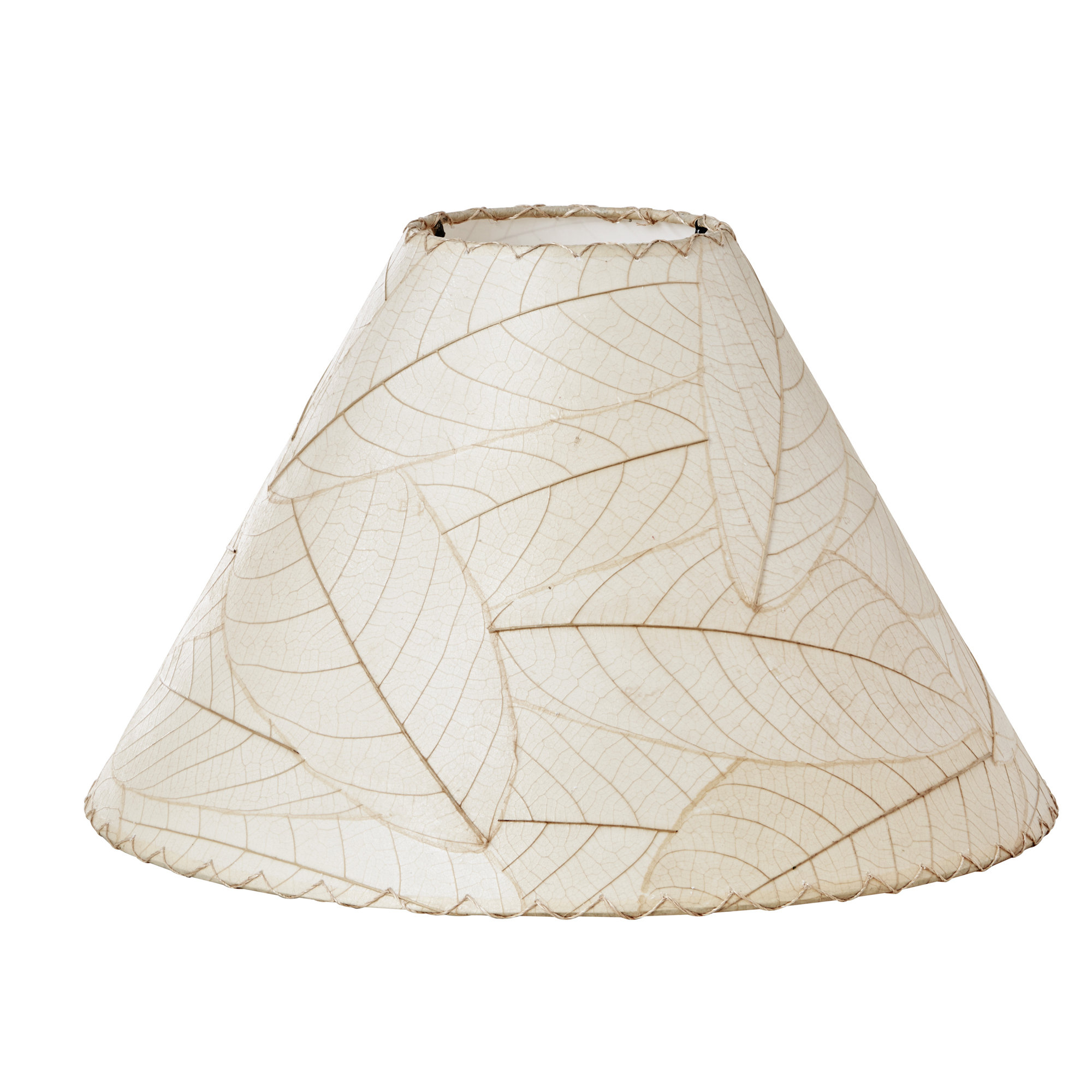 Ebern Designs Quintan 12" H Cocoa leaf Empire Lamp shade ( Screw on ...