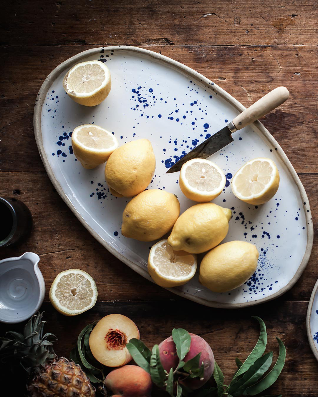 Farmhouse Pottery Painted Oval Platter - Spatter | Wayfair