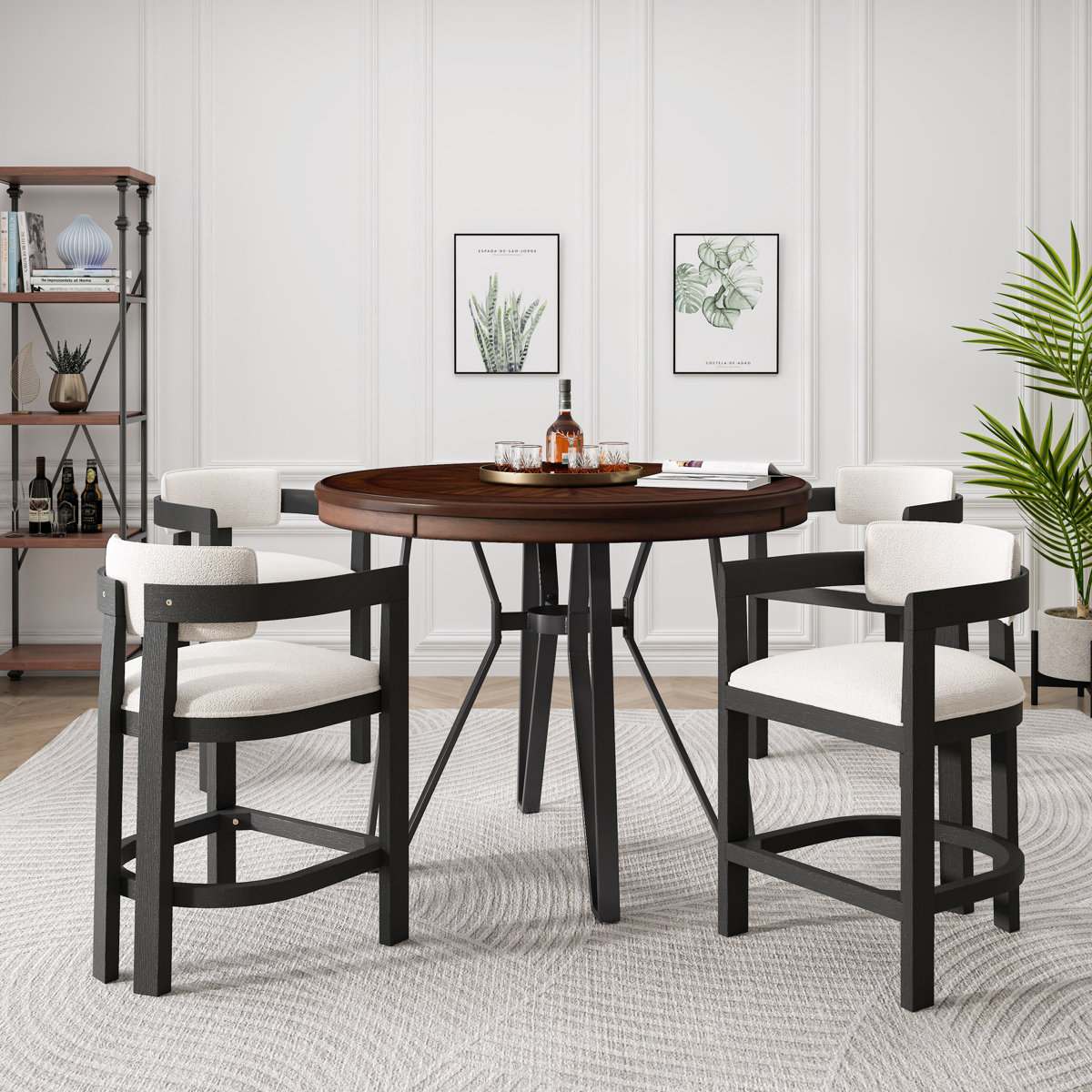 Ebern Designs Jeffers 5-Piece Round Bar Set | Wayfair