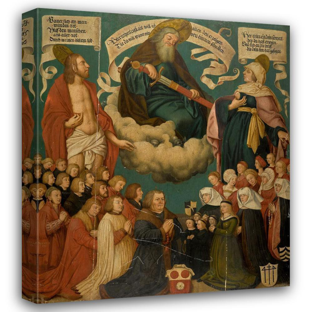 Lark Manor™ "God the Father, Christ and the Virgin Mary with Donors" by ...